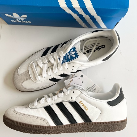 adidas | Shoes | New Adidas Originals Samba Og Womens White Black Clear ...